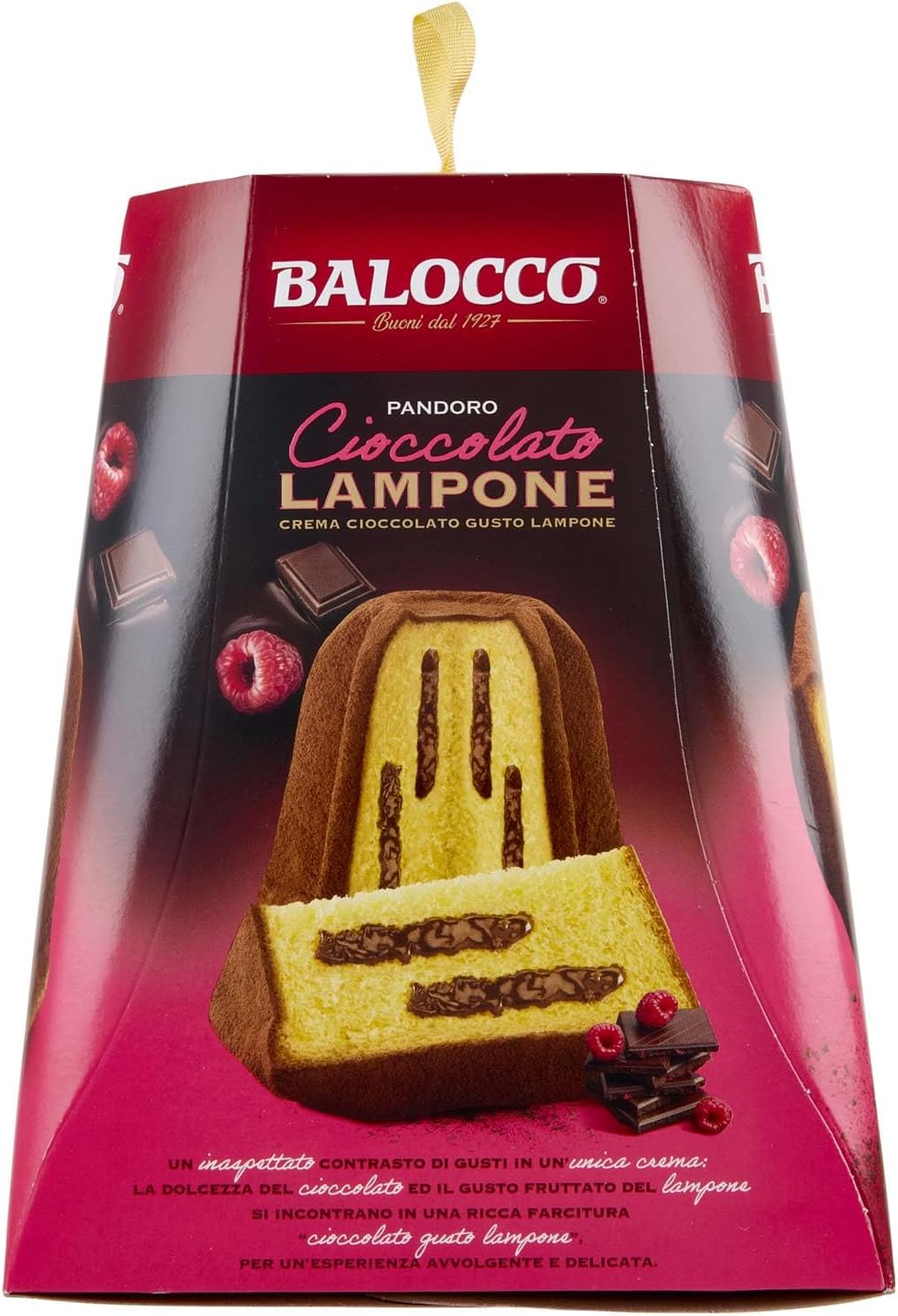 Balocco Pandoro Cioccolato e Lampone 800g | Caiya Delicious