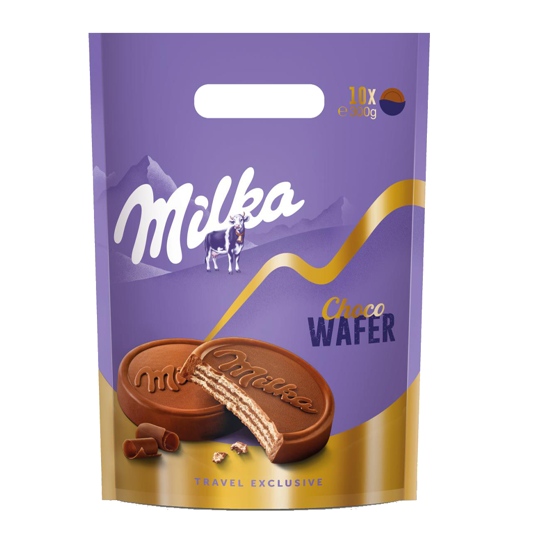 Milka Choco Wafer Ricoperto di Cioccolato al Latte 300g | Caiya Delicious