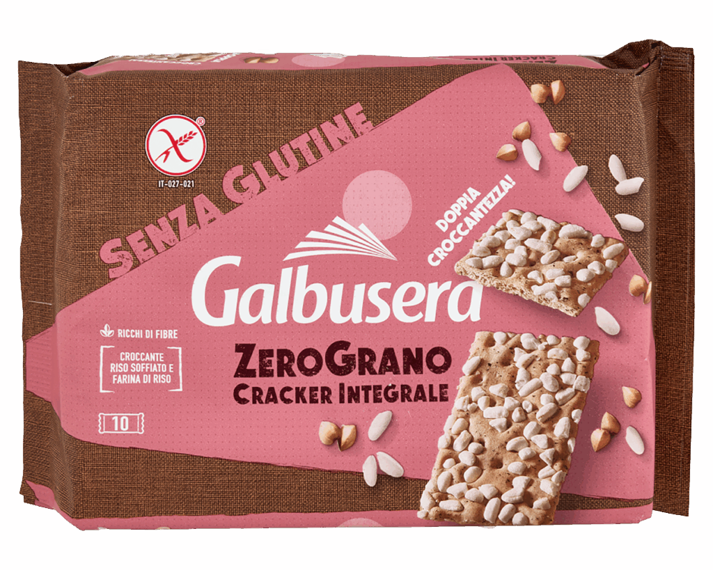 Galbusera ZeroGrano Cracker Integrale con Riso Soffiato 360g | Caiya ...