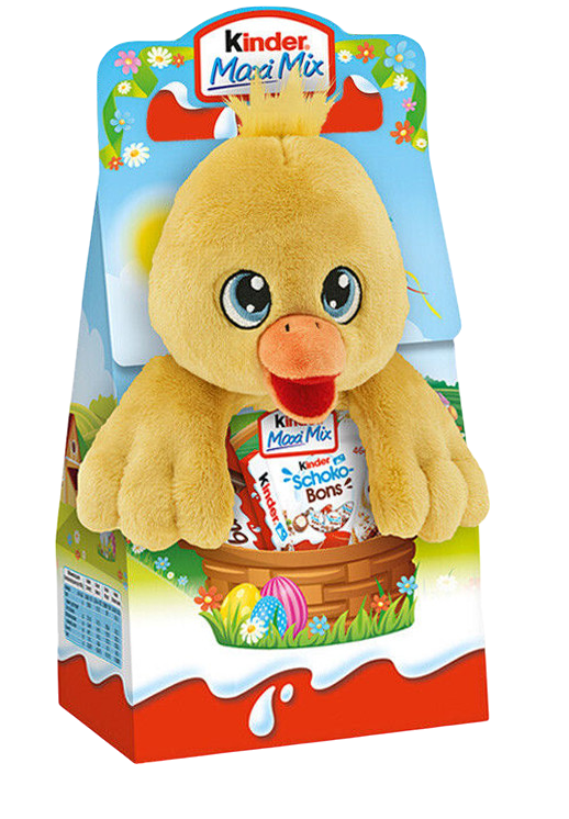 Kinder Maxi Mix Peluche PULCINO con Bueno, Cereali, Maxi e SchokoBons ...