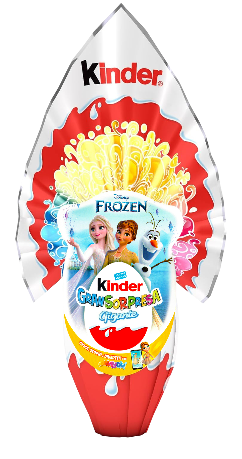 Kinder GranSorpresa Gigante Frozen Uovo di Cioccolato al Latte 320g ...