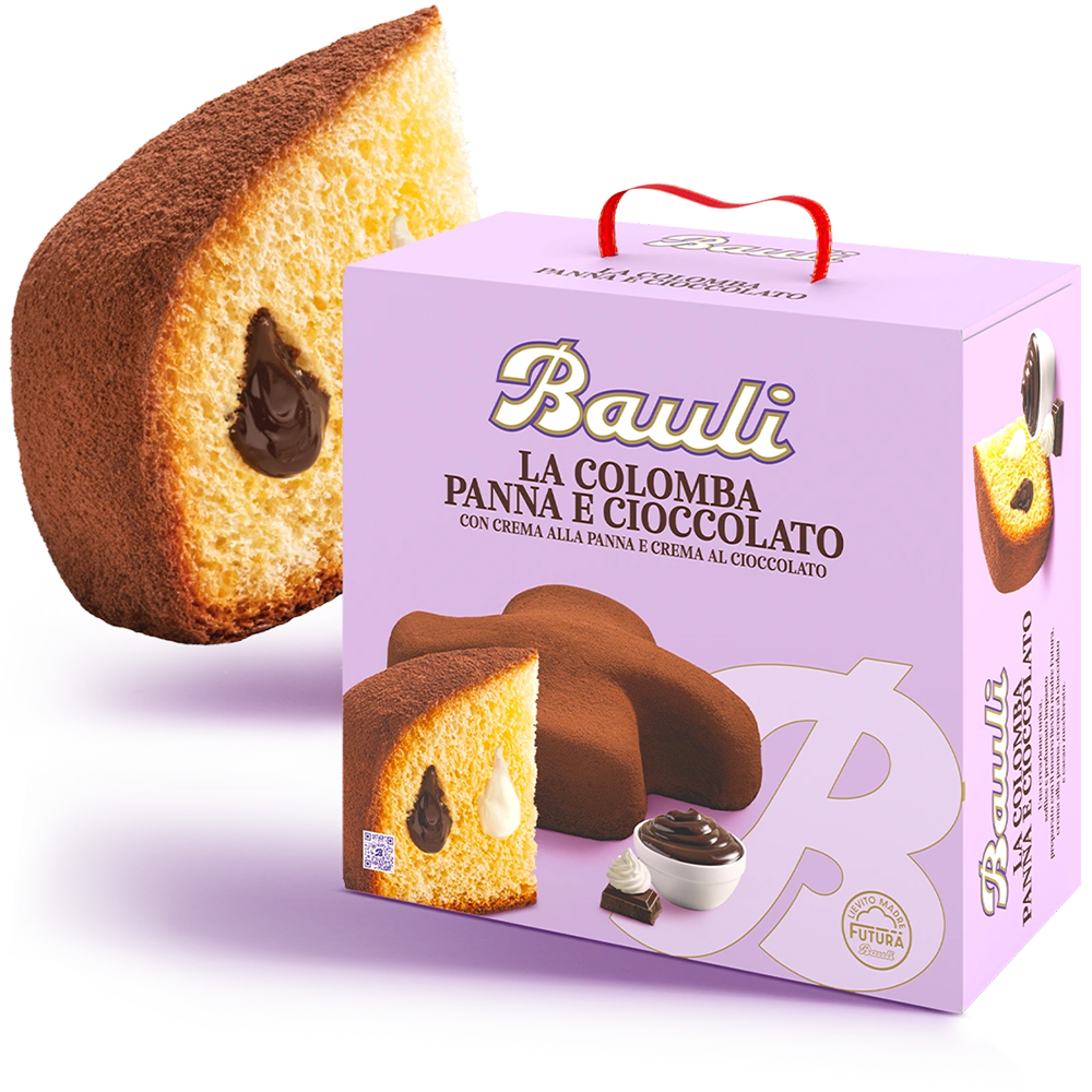 Bauli Colomba Farcita con Crema alla Panna e al Cioccolato 750g | Caiya ...
