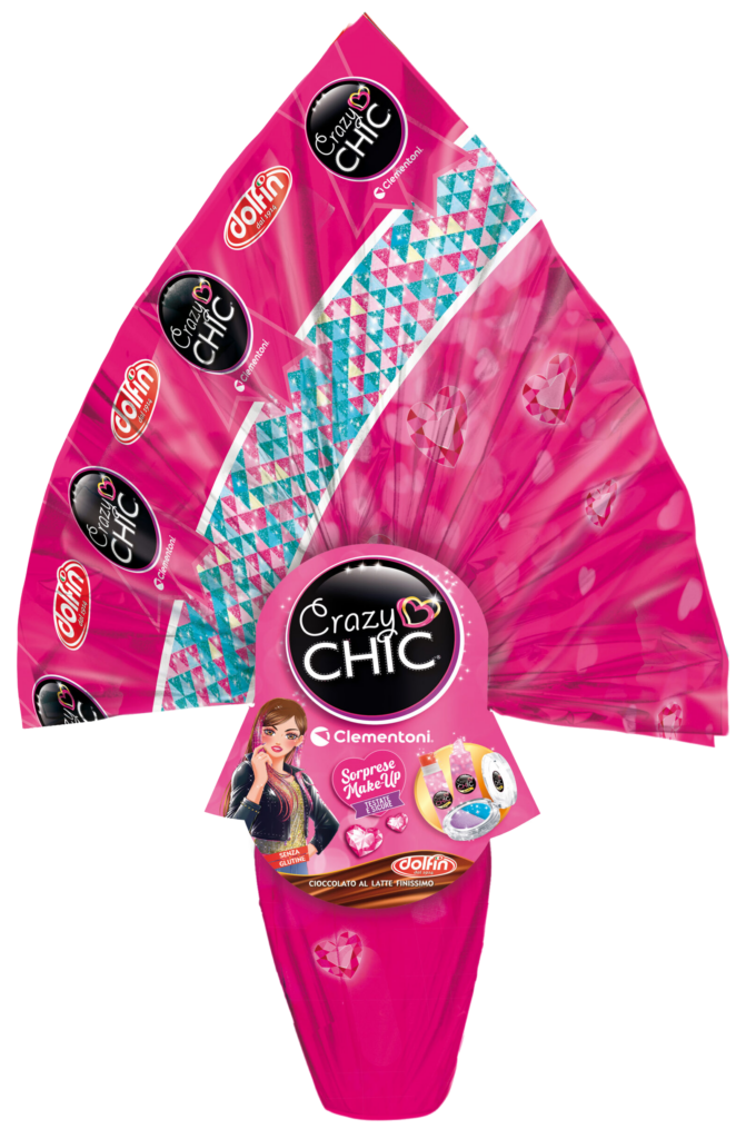 Dolfin Uovo Crazy Chic al Cioccolato a Latte con Sorpresa Make Up 220g ...
