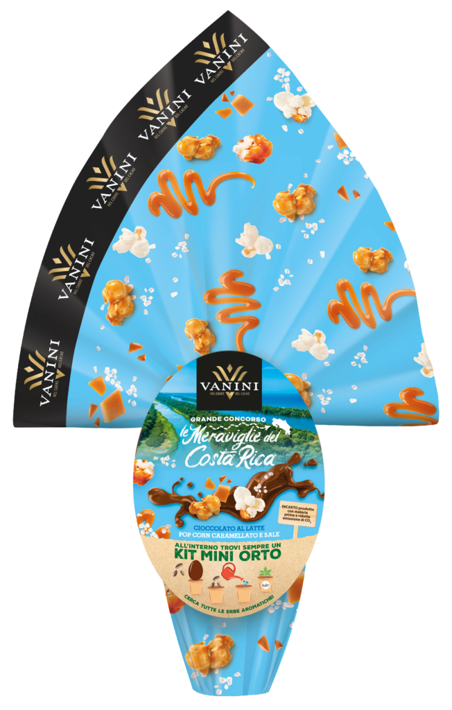 Vanini Original Uovo al Cioccolato al Latte con Popcorn Caramellato con ...