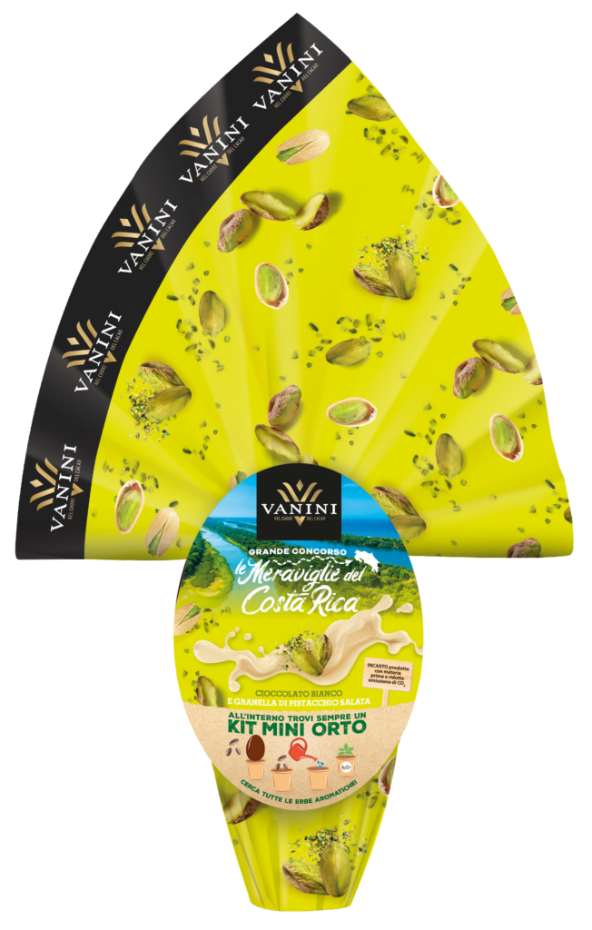 Vanini Original Uovo al Cioccolato Bianco e Pistacchio Salato con Kit ...