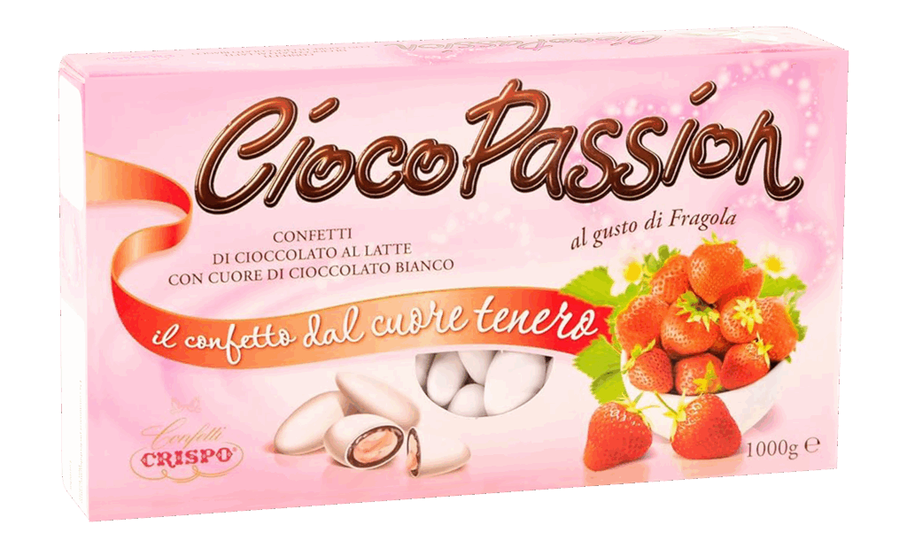 Crispo CiocoPassion Confetti Gusto Fragola con Cioccolato al Latte 1kg ...