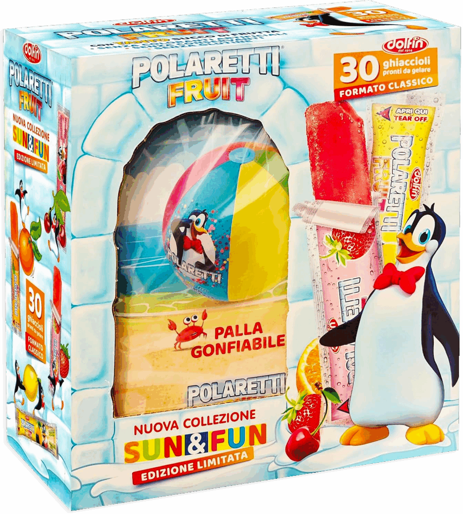 Polaretti Fruit SUN&FUN Combo Pack 30 Ghiaccioli+Palla Gonfiabile ...