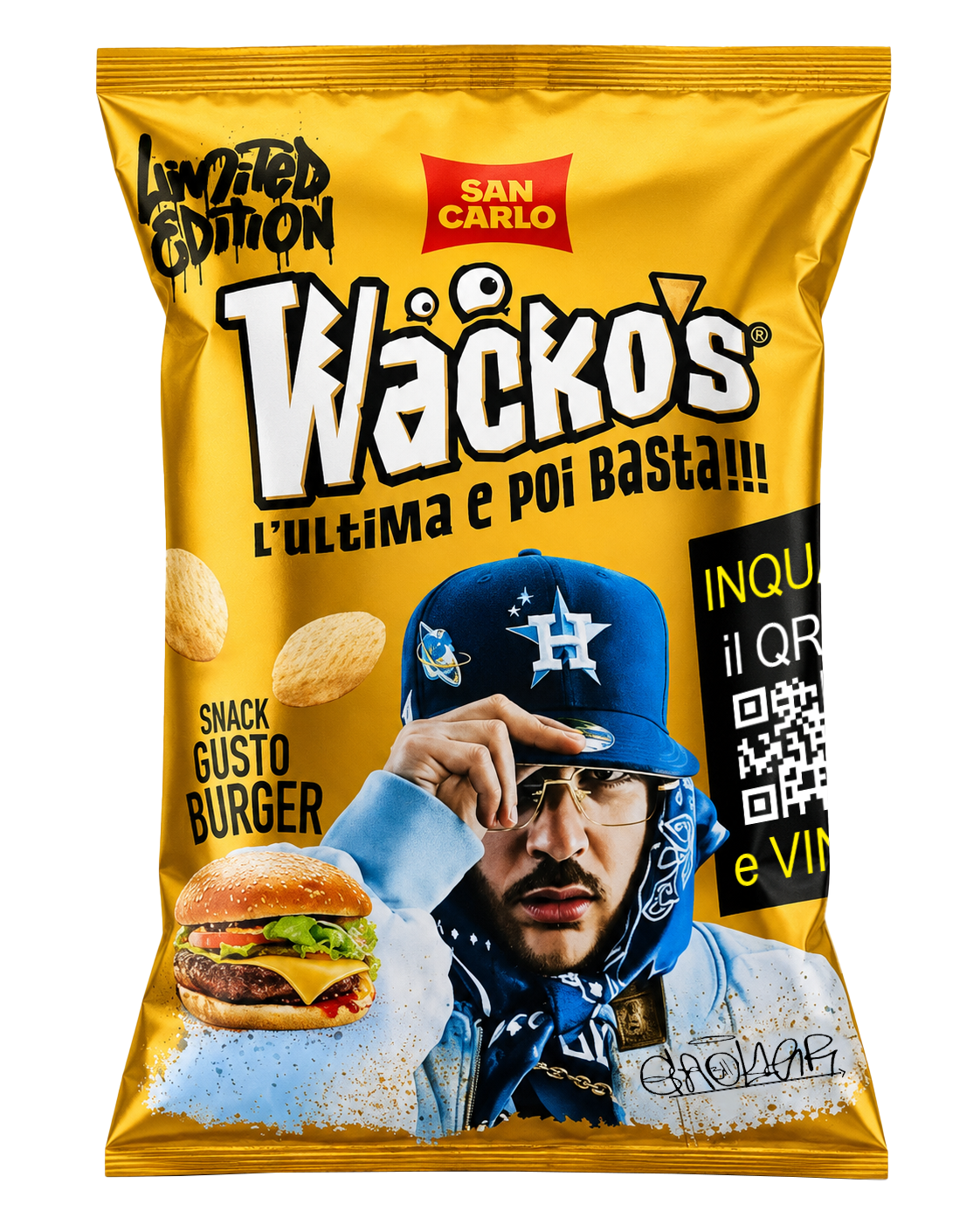 San Carlo Wacko's Geolier Gusto Burger 40g | Caiya Delicious